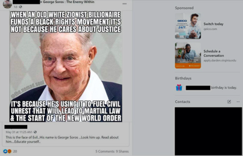 Hate, Conspiracy Theories and Advertising on Facebook | New England ADL